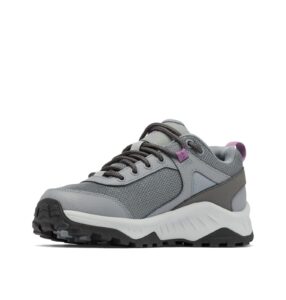 columbia women's trailstorm ascend waterproof, titanium grey steel/dark lavender, 5.5