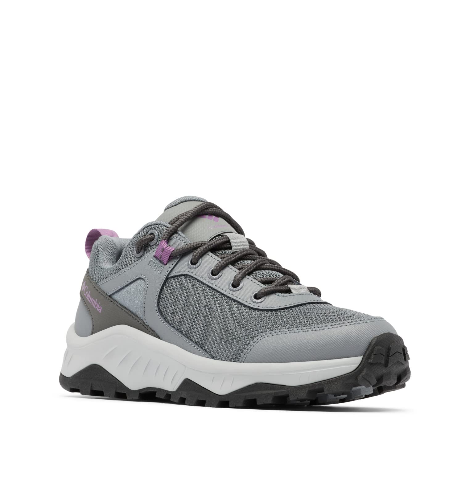 Columbia Women's Trailstorm Ascend Waterproof, Titanium Grey Steel/Dark Lavender, 5.5