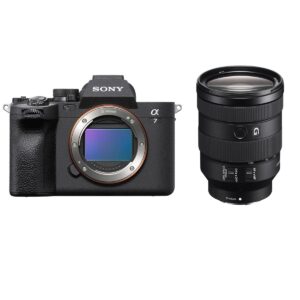 sony alpha a7 iv full frame mirrorless interchangeable lens digital 4k camera, black - bundle with sony fe 24-105mm f/4 g oss standard zoom e-mount lens