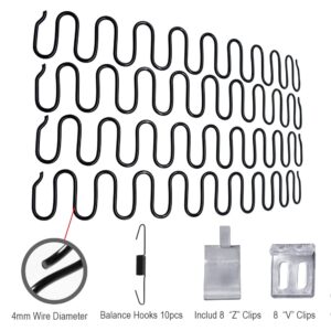 yaaqoo 15" Upholstery Spring Seat Repair Replacement Kits for Furniture Sofa Couch Recliner Chair Glider Rocker