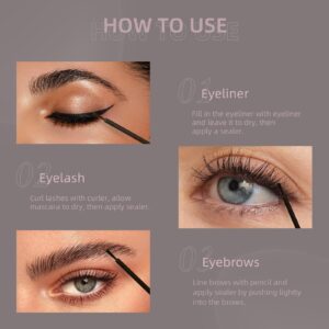 MIESCHER Eyebrow Gel Clear Waterproof Brow Wet N Wild Gel Glue Eyebrow Styling Transparent Eyebrow Raincoat Long Lasting Control Freak Eyebrow Gel Sweat-proof Natural Colorless Eyebrow Makeup(01)