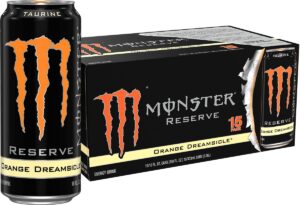 monster energy reserve orange dreamsicle, energy drink, 16 ounce (pack of 15)