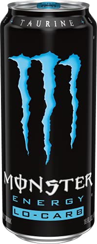 Monster Energy, Lo-Carb Monster, Low Carb Energy Drink, 16 Ounce (Pack of 15)