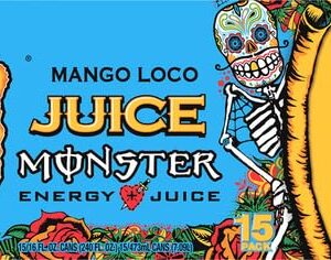 Monster Energy Juice Monster Mango Loco, Energy + Juice, Energy Drink, 16 Ounce (Pack of 15)