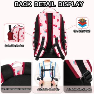 BASICPOWER Kids Backpack for Teen Girls Boys, Lightweight Water Resistant Pattern Backpacks for Preschool Kindergarten