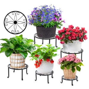 5 pack metal plant stand for indoor indoor plants