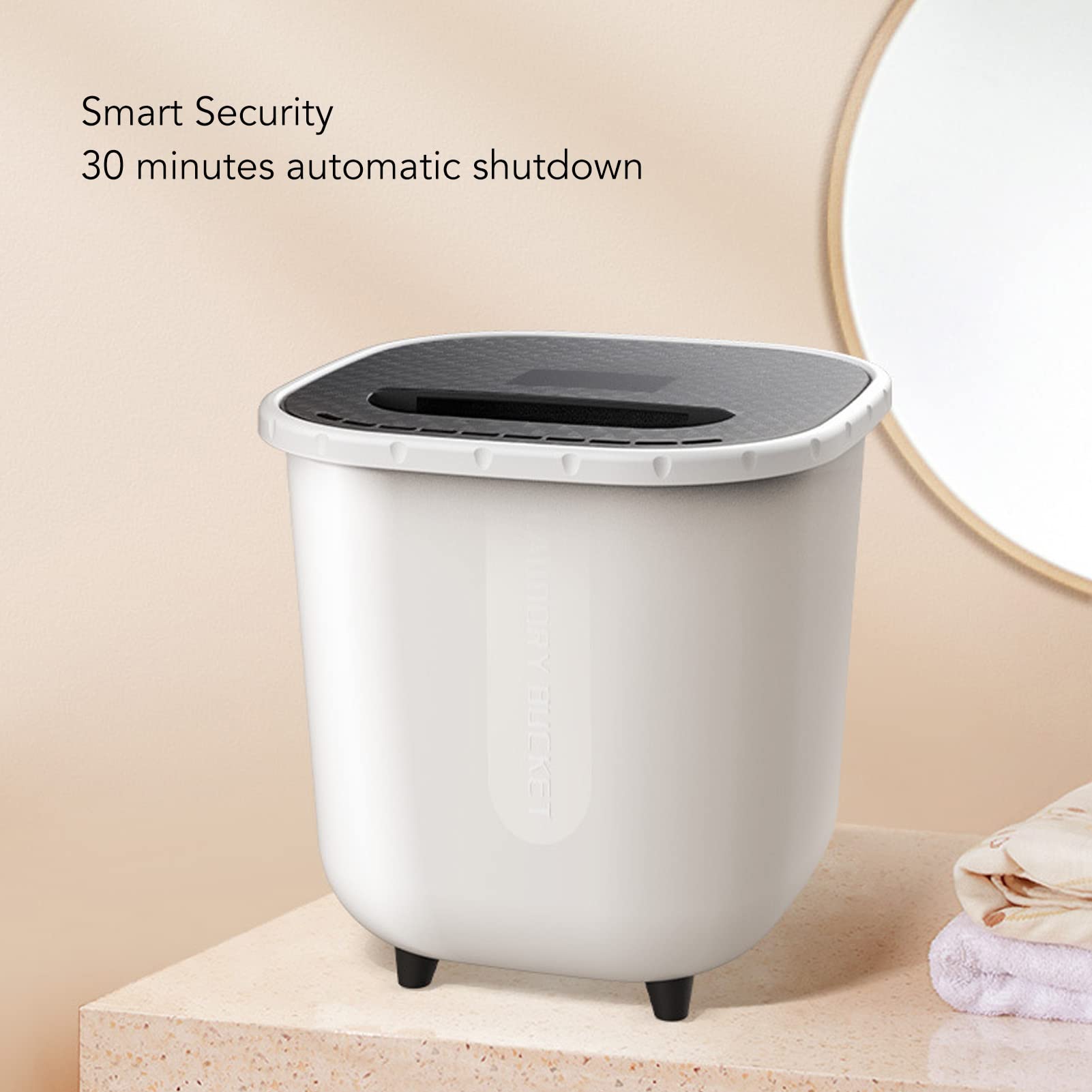 Portable Washing Machine, Forward and Reverse Rotation Mini Underwear Washer Compact Small Laundry for Apartment Dorm Home