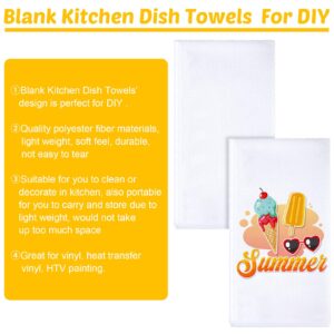 Patelai Sublimation Dishtowel Absorbent Multi Purpose Kitchen Dish Towels Blank DIY Kitchen Dishcloth Bathroom Towel for Kitchen Home,16 x 24 Inch (10)