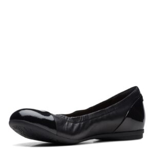 clarks women's, rena jazz flat black