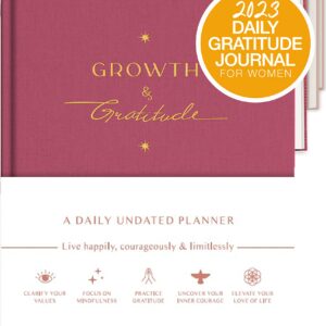 Daily Gratitude Journal for Women - Daily Affirmation & Mindfulness - Goal Planning with Self Reflection Pages - Gratefulness & Wellness Planner - Boost Positivity & Thankfulness