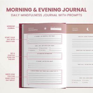 Daily Gratitude Journal for Women - Daily Affirmation & Mindfulness - Goal Planning with Self Reflection Pages - Gratefulness & Wellness Planner - Boost Positivity & Thankfulness