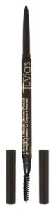 juvia's place isculpt, ishade ebony - eyebrow pencil liner with spoolie brush, eyebrow makeup, brow pencil definer, waterproof eyebrow pencil, eyebrow filler pencil, brow liner pencil