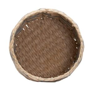 Household Essentials, Natural and Gray Cattail and Paper Zee Basket