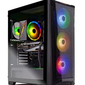 Skytech Gaming Skytech Chronos Gaming PC Desktop – Intel Core i5 12600K 3.7 GHz, NVIDIA RTX 3080, 1TB NVME SSD, 16GB DDR4 RAM 3200, 850W Gold PSU, 11 AC Wi-Fi, Windows 11 Home 64-bit