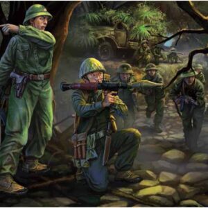 Rubicon Models RB1003 1/56 Vietnam War Vietnamese People's Army Soldier 30 Pieces Plastic Model