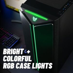 Empowered PC Mantis V2 Gaming Desktop - NVIDIA GeForce RTX 3070 (>4060 TI), AMD Ryzen 7 5700X Processor, 32GB DDR4 RAM, 512GB NVMe SSD + 2TB HDD, WiFi, Windows 11H - Gamer RGB Computer