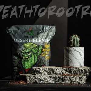 High Drainage Cactus Soil Potting Mix with Mycorrhizal Fungi - 8 Pounds / 4 Quarts of Soil for Succulents and Cactus - Slightly Acidic, Gritty Soil for Healthy Indoor Plants - Spike & Bloom