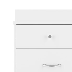 Child Craft SOHO 3 Drawer Dresser with Changing Topper for Nursery or Bedroom, Plenty of Storage, Anti-Tip Kit Included to Prevent Tipping, Non-Toxic, Baby Safe Finish (White/Natural)