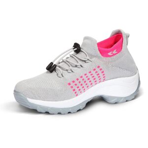 stunahome womens slip-on orthopedic walking shoes non slip sole breathable mesh and comfort cushioning sporty and lightweight sneakers for women