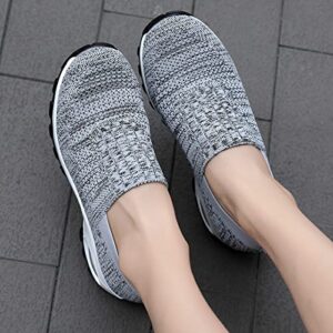 STUNAHOME Womens Slip-On Orthopedic Walking Shoes Non Slip Sole Breathable Mesh and Comfort Cushioning Sporty and Lightweight Sneakers for Women