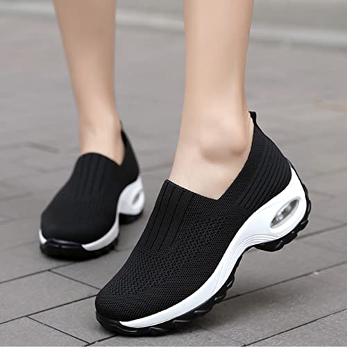 STUNAHOME Womens Slip-On Orthopedic Walking Shoes Non Slip Sole Breathable Mesh and Comfort Cushioning Sporty and Lightweight Sneakers for Women