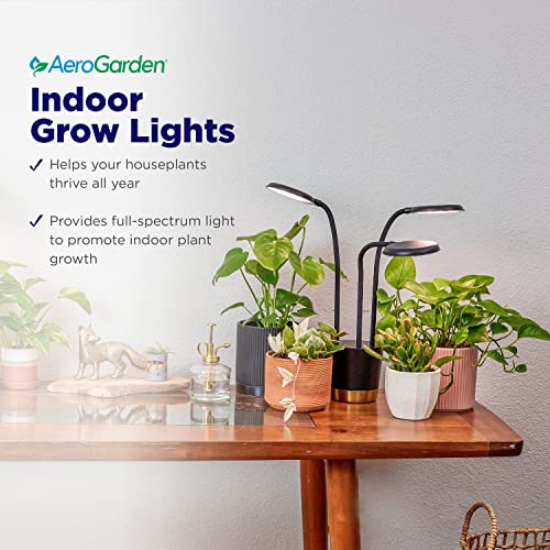 AeroGarden Trio Grow Light for Indoor Plants, Grow Live Plants Anywhere in The Home, Adjustable Light Modes, Black