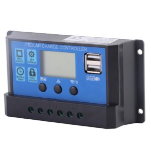 solar controller dual usb port solar panel regulator energy controller with digital display