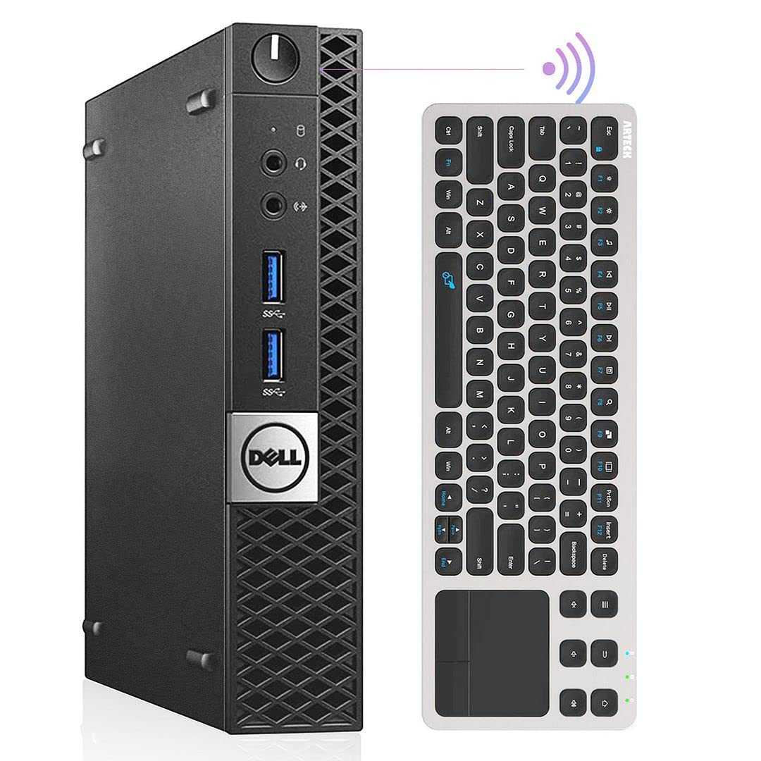 Dell Mini PC Windows 10 Pro, OptiPlex 7040 Mini Computers,i7 6700T Desktop,32GB Ram 1TB M.2 NVMe M.2 SSD Micro PC,AX210 Built-in WiFi 6E,HDMI Dual 4K Monitor Support, HTPC Touch Keyboard (Renewed)