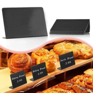 Mini Chalkboard Signs, 20 Pack Acrylic L-Shaped Desktop Message Board Sign Chalkboard 3x4 inch for Food Display Party Buffet Wedding Coffee Shop Bakery Restaurant