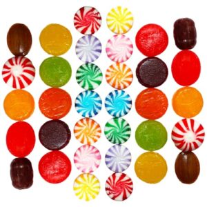 Hard Candy Mix - 3 LB Bulk Variety Candy Bag - Assorted Classic Hard Candy - Large Candy Bag for Office, Party Favor Filler - Individually Wrapped Hard Candy - Mint, Starlight, Toffee, Butterscotch, Strawberry and More