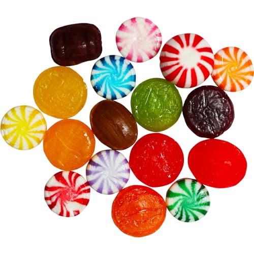 Hard Candy Mix - 3 LB Bulk Variety Candy Bag - Assorted Classic Hard Candy - Large Candy Bag for Office, Party Favor Filler - Individually Wrapped Hard Candy - Mint, Starlight, Toffee, Butterscotch, Strawberry and More