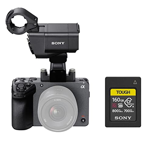 Sony FX30 Super 35 Cinema Line Camera with XLR Handle Unit, Tough 160GB CFexpress Type A Memory Card