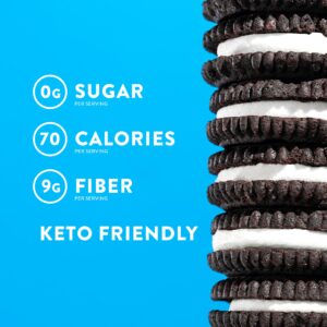 HighKey Sugar Free Sandwich Cookies - Keto Friendly Sugar Free Gluten Free Healthy Snacks - Low Carb Snack Healthy Snack foods - Keto Snack Healthy Zero Sugar Cookies 30 count (3 Pack)