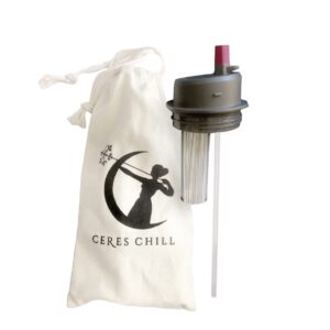 Straw Top Sipping Lid for Breastmilk Chiller Storage Container by CERES CHILL - Convert Your Breastmilk Chiller into a Thermos to Use Forever