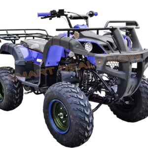 200cc ATV Quad Youth ATVs Big Size Adult Quad Fully Automatic with Reverse 4 Wheeler Model CRT 200-1 (Bold Blue Color)