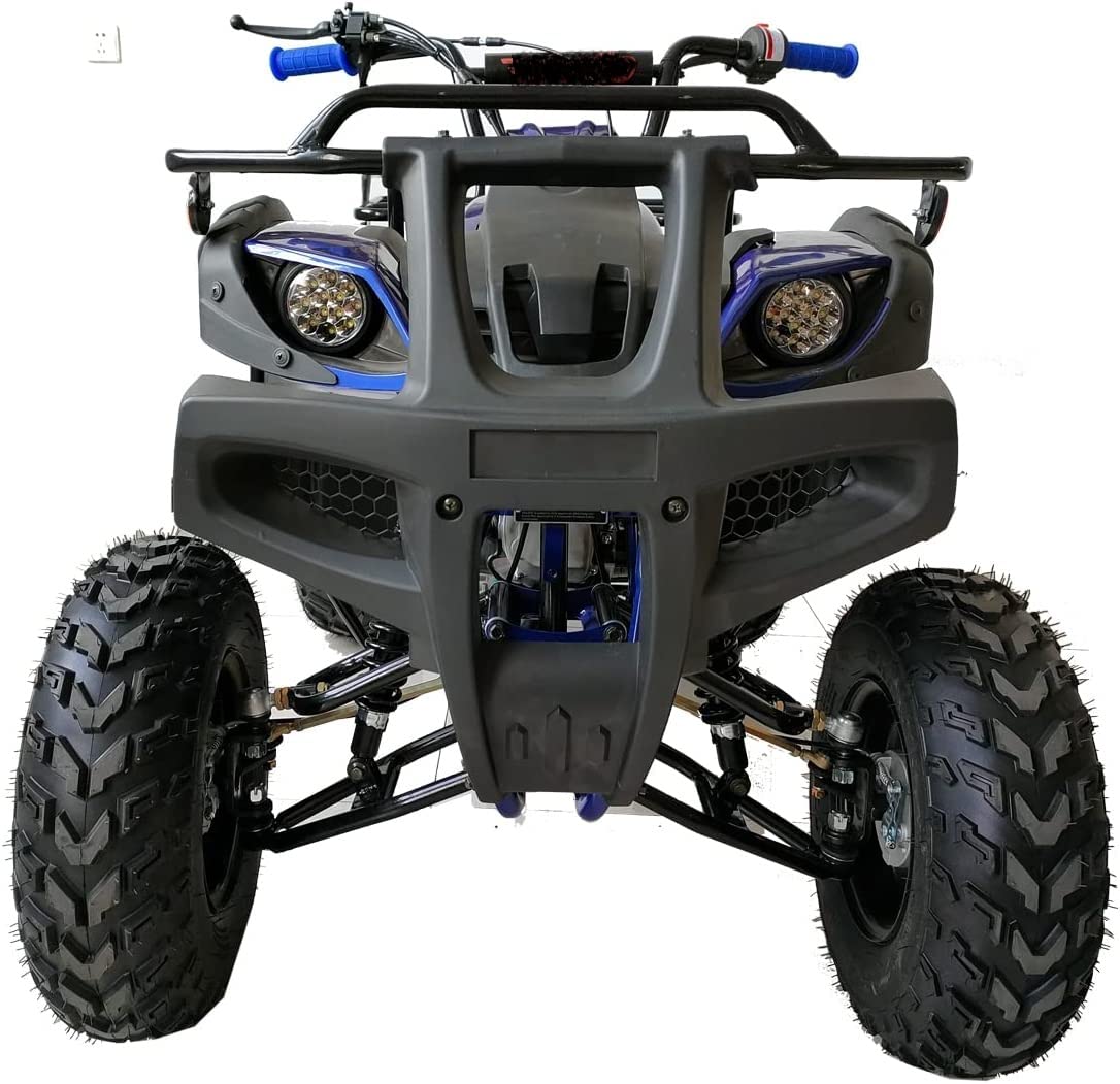 200cc ATV Quad Youth ATVs Big Size Adult Quad Fully Automatic with Reverse 4 Wheeler Model CRT 200-1 (Bold Blue Color)