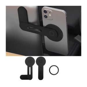 magnetic car phone mount, invisible design for tesla model 3/x/y/s, strong magnet and 90° rotation, foldable phone holder for car screen laptop, compatible with all iphone, android, smartphones