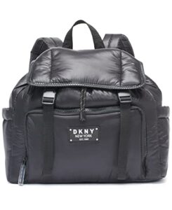 dkny women's casual lightweight backpack, black, one size