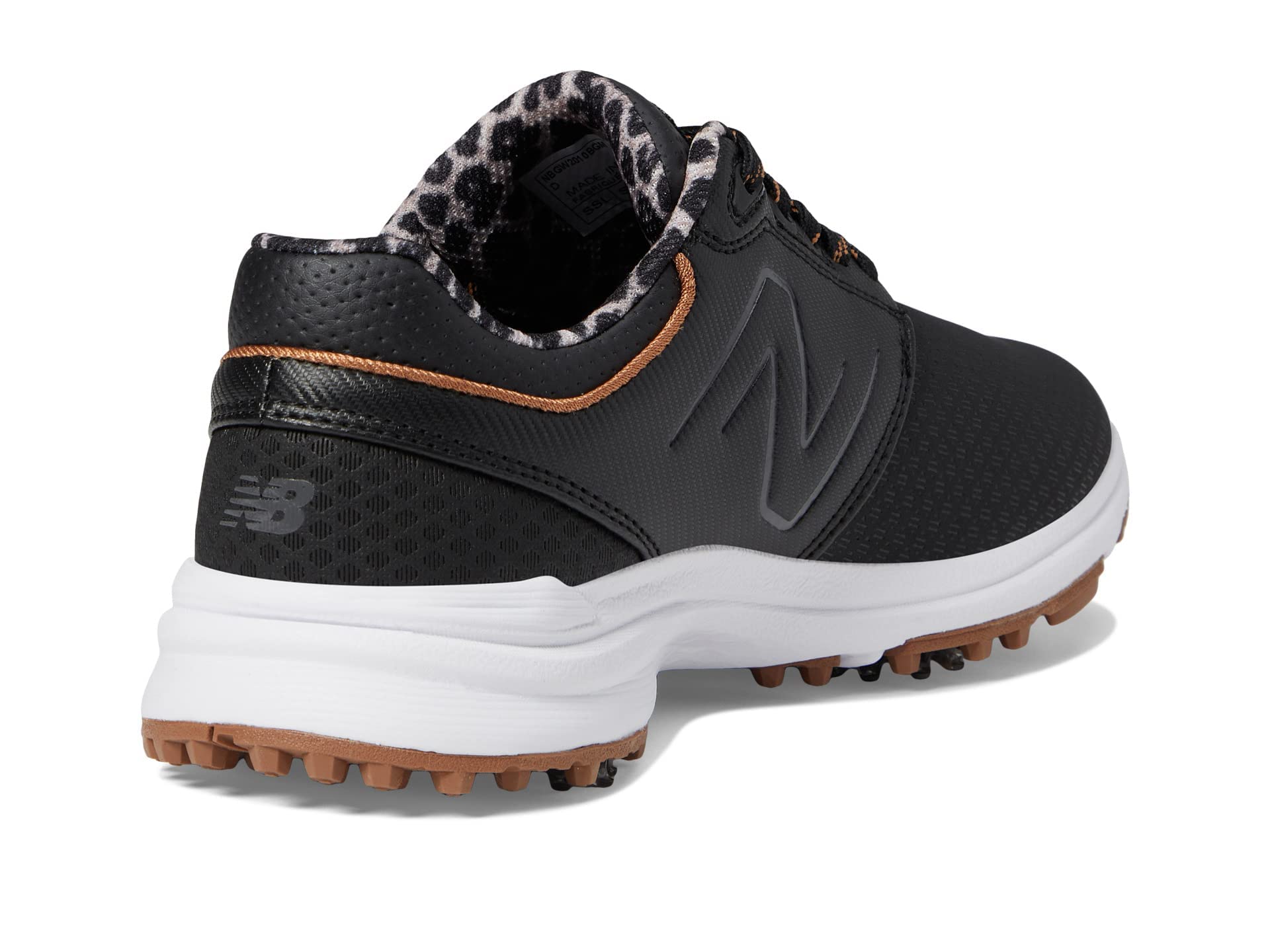 New Balance Womens Brighton Skate Shoe, Black/Gum, 6.5 US