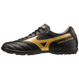 mizuno unisex soccer, black gold dark shadow, 9 us women