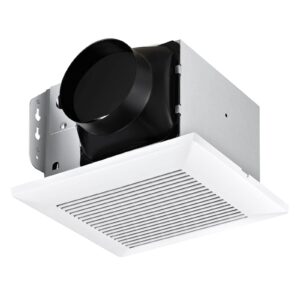 joeaonz bathroom fan 110 cfm very quiet with stainless steel housing, ceiling mount exhaust ventilation fan large air-flow capacity, energy-saving household bath vent fan, white plastic grille