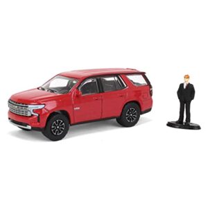 Greenlight 97140-F The Hobby Shop Series 14-2022 Chevy Tahoe LT Texas Edition with Man in Suit 1:64 Scale Diecast