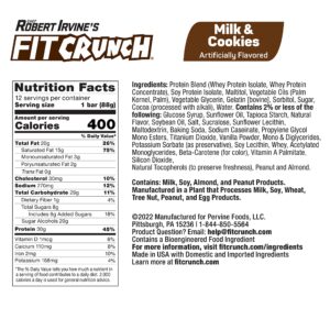 FITCRUNCH Full Size Protein Bars, Designed by Robert Irvine, 6-Layer Baked Bar, 6g of Sugar, Gluten Free & Soft Cake Core (Variety Pack)