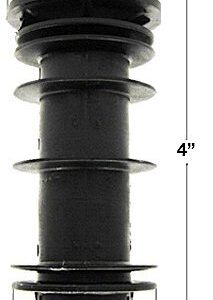 Chromcraft Replacement Black Plastic Insert Seat Post Bushing #502C-4 for Kitchen, Dinette Chair Swivels - 4 Pack