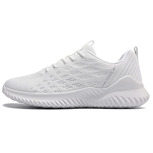 Pulltop Woemn's Arch Support Gym Sport Shoes Slip Resistant Trail Running Shoes Comfortable Casual Tennis Shoes Non Slip Walking Shoes White Fashion Sneakers for Women