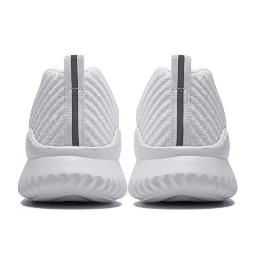 Pulltop Woemn's Arch Support Gym Sport Shoes Slip Resistant Trail Running Shoes Comfortable Casual Tennis Shoes Non Slip Walking Shoes White Fashion Sneakers for Women