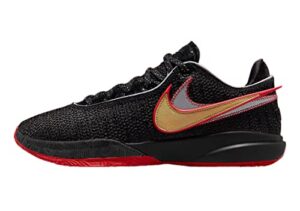 nike lebron 20 xx men's basketball shoe black/black-university red dj5423-001 9