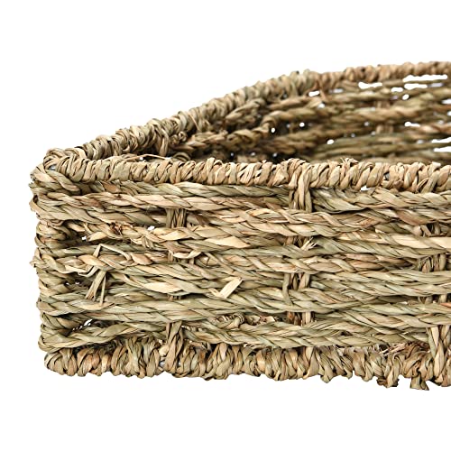 Household Essentials, Natural, Nesting Seagrass Heart Baskets, Set of 2