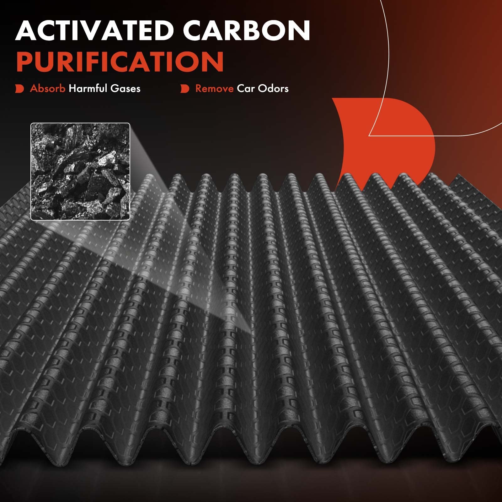 A-Premium 2-PC Cabin Air Filter with Activated Carbon Compatible with Toyota, Dodge & Pontiac Models - Tacoma 2005-2023, Dart 2013-2016, Vibe 2003-2008