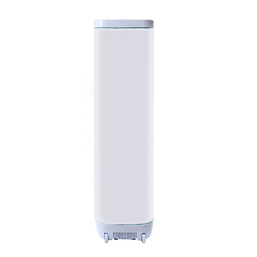 Clothes Dryer, 330L/87Gal 110V 850W Folding Portable Clothes Dryer Household Mini Quick Dryer, 154.4℉ Electric Small Wardrobe Dryer w/1 Shelf, Timing for Apartment, RV, Compact Space, 21*14*50in White